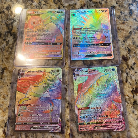 Pokemon | Other | 4 Rainbow Rare Pokmon Cards | Poshmark